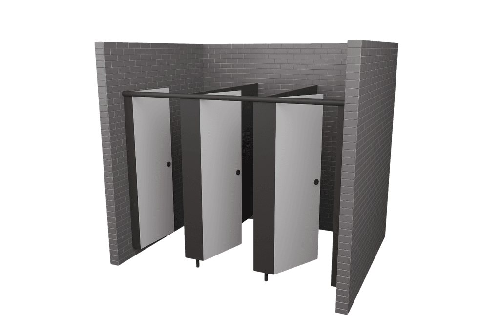 Colours - Triple Enclosed - Toilet Cubicles Online