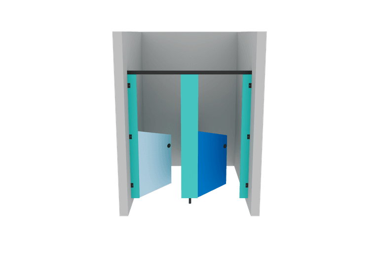 Colours - Double Enclosed - Toilet Cubicles Online