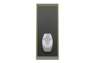 Colours - High Level IPS Urinal CGL - Toilet Cubicles Online