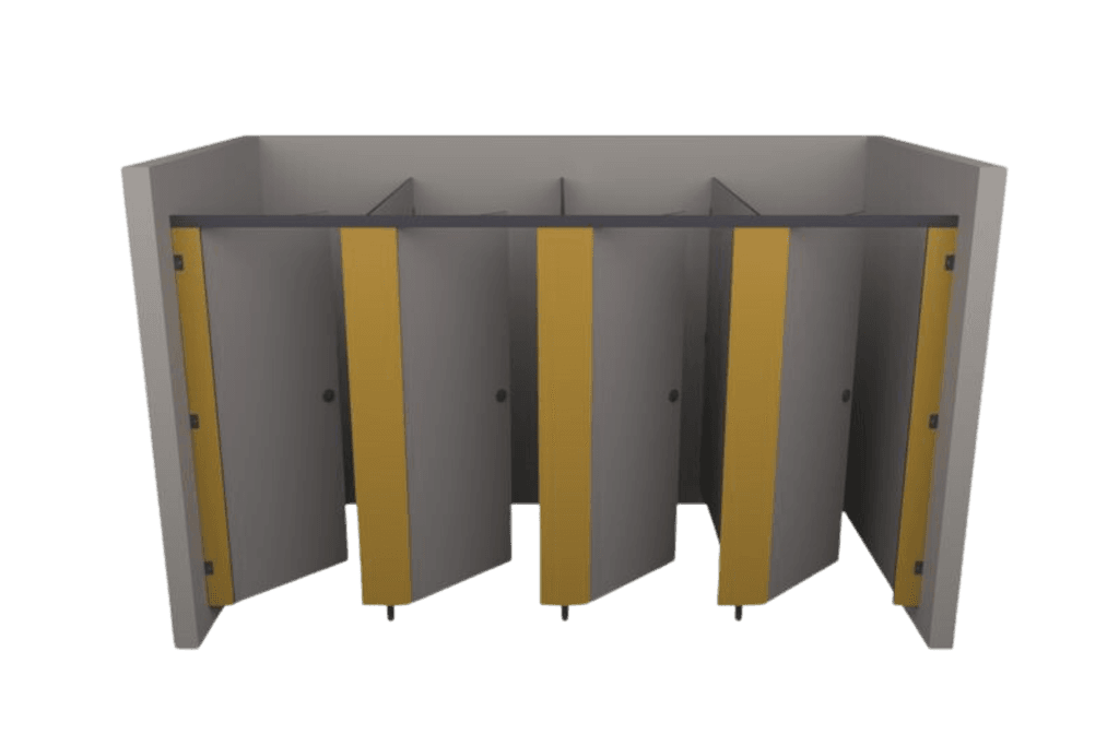 Colours - Quad Enclosed - Toilet Cubicles Online
