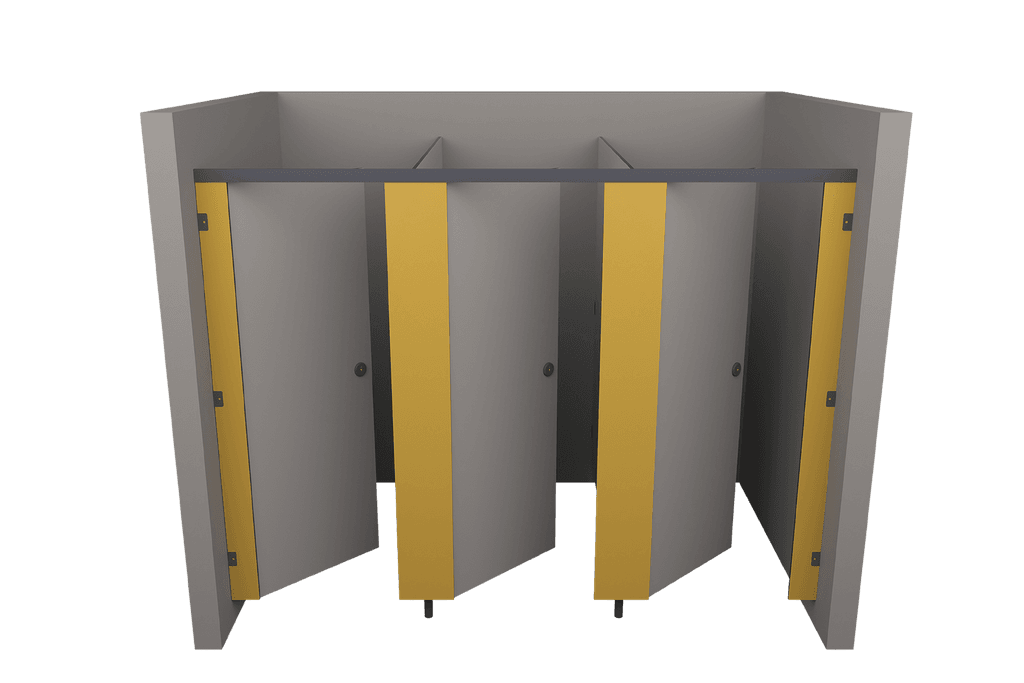 Colours - Triple Enclosed - Toilet Cubicles Online