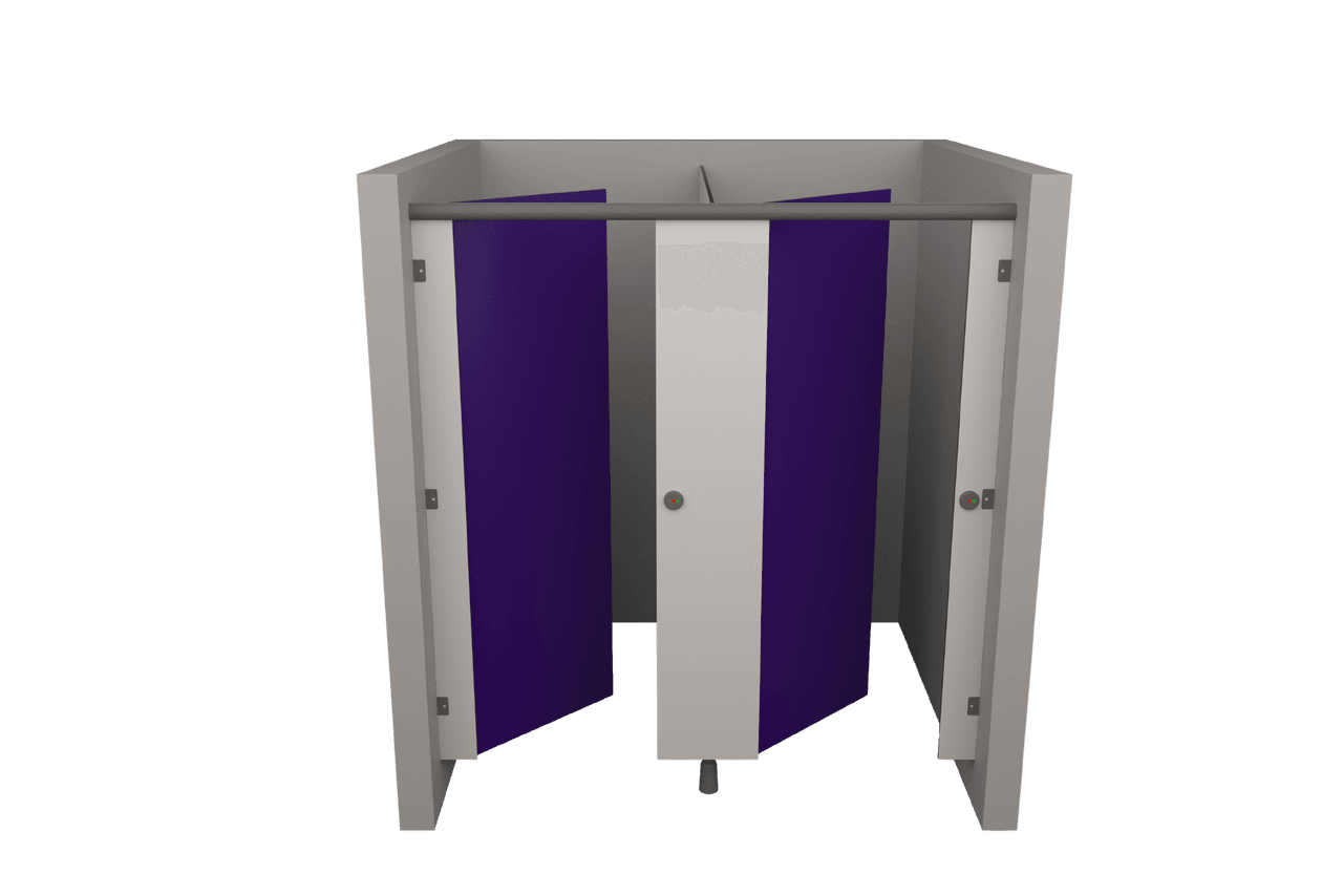 Colours - Double Enclosed - Toilet Cubicles Online