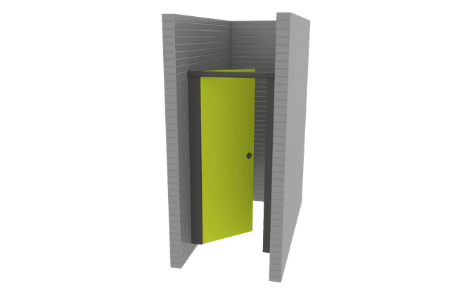 Colours - Left Hand Single Enclosed - Toilet Cubicles Online