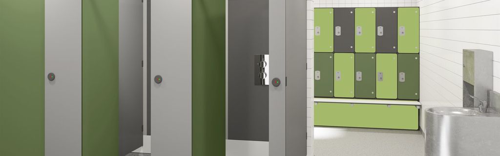 Colours - Double Enclosed - Toilet Cubicles Online