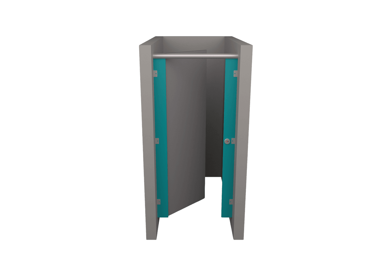 Colours - Left Hand Single Enclosed - Toilet Cubicles Online