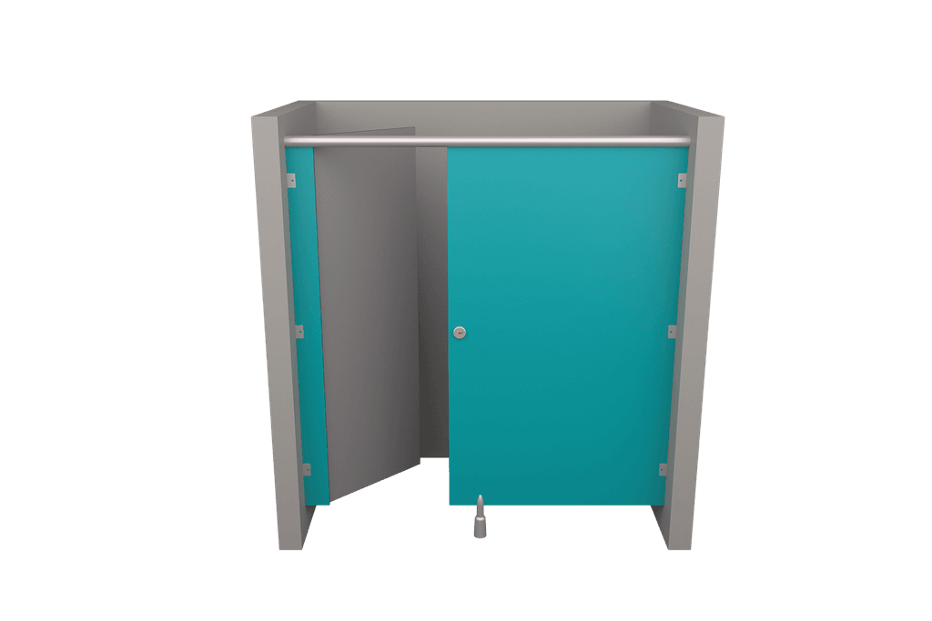 Colours - Left Hand Single Inline - Toilet Cubicles Online