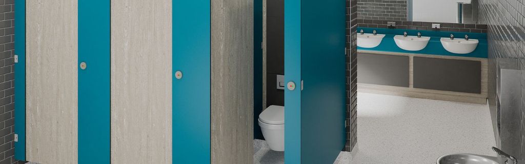 Colours - Run Of 5 Enclosed - Toilet Cubicles Online