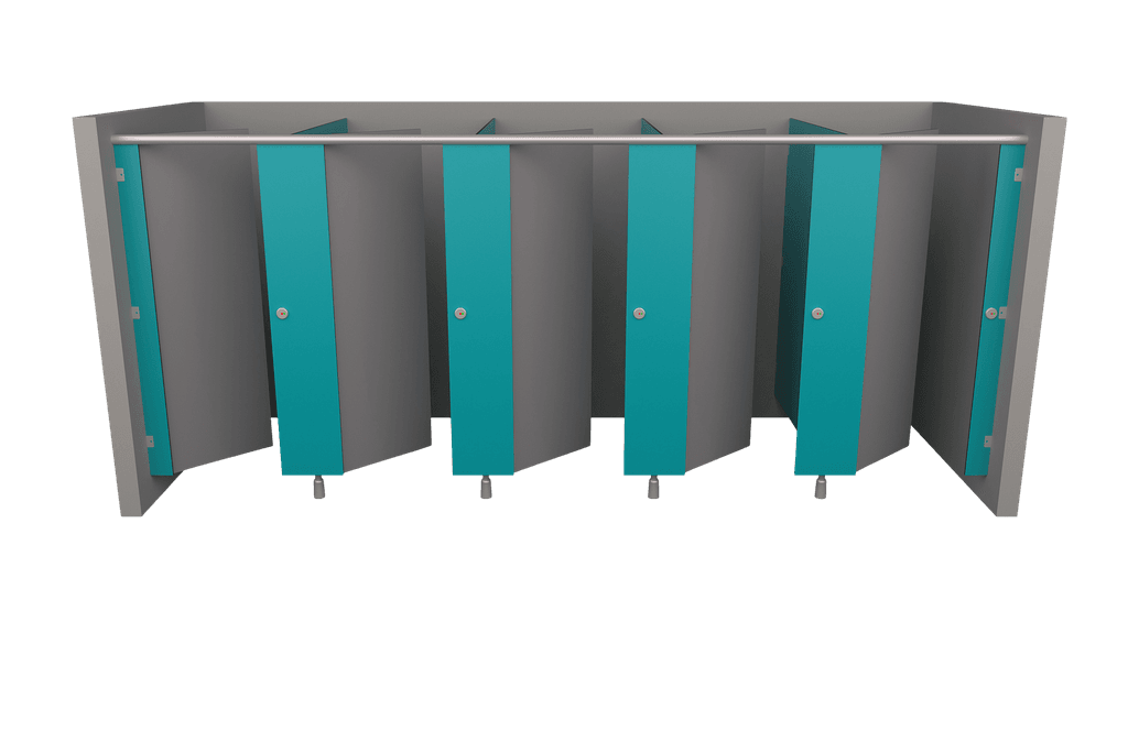 Colours - Run Of 5 Enclosed - Toilet Cubicles Online